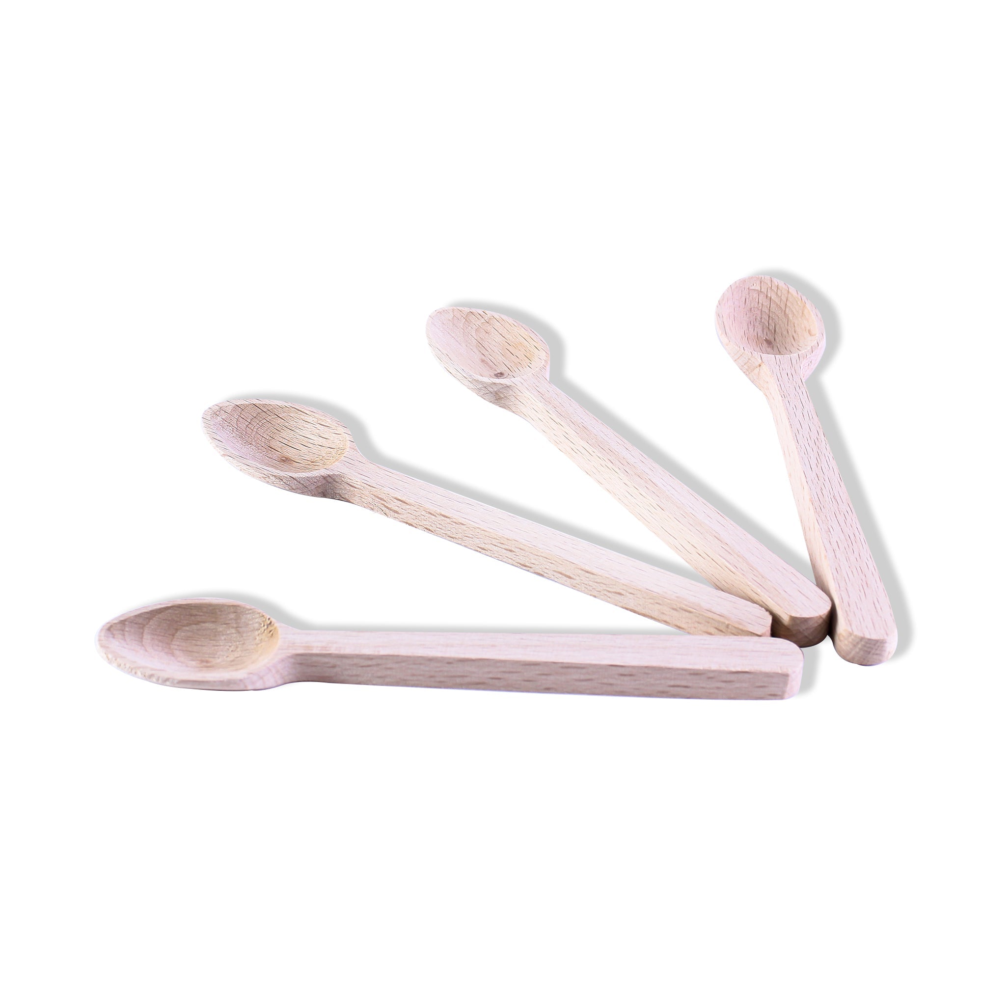 A set of 4 wooden spoons, size 14 cm – Crackerseg
